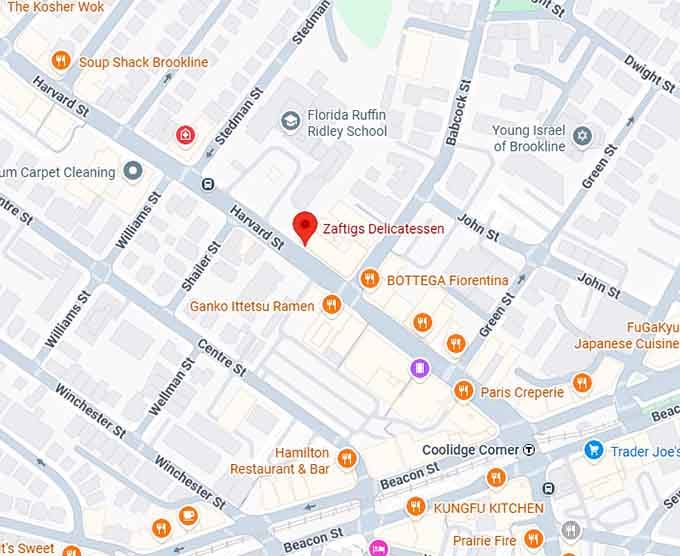 16. zaftigs delicatessen map