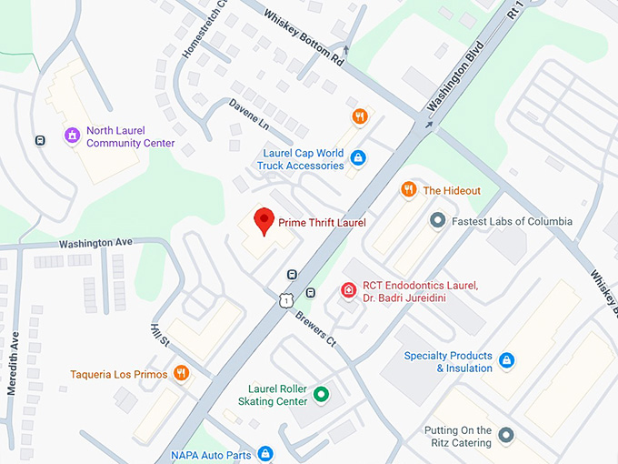 16.prime thrift laurel map