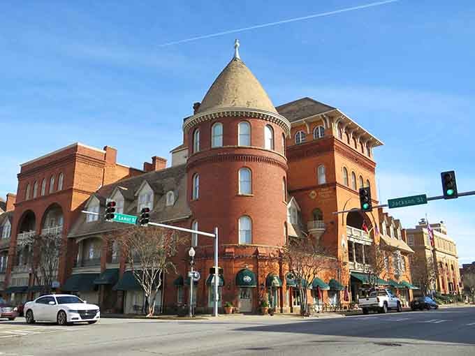 That turret rising above downtown Americus looks like something from a fairy tale, minus the dragon.