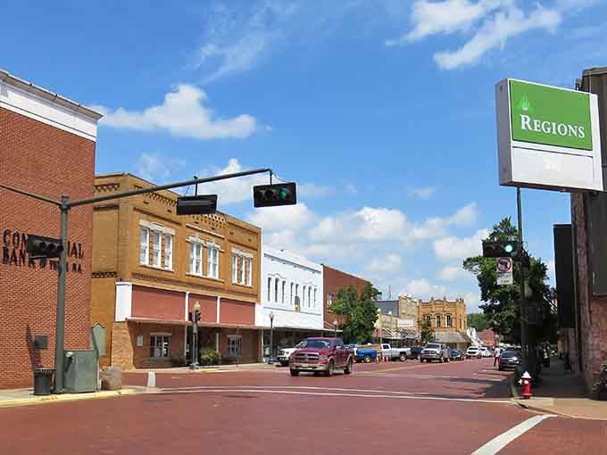 Downtown Nacogdoches stretches out like a Norman Rockwell painting come to life in East Texas.