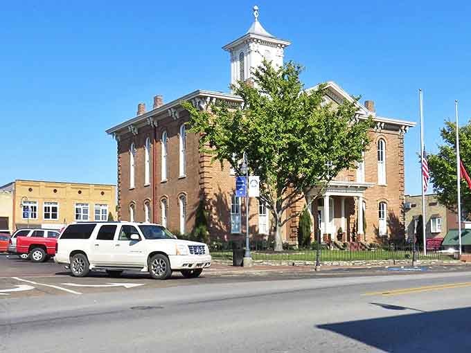The historic County Courthouse stands proudly in Pocahontas, a testament to small-town Arkansas charm and affordability.