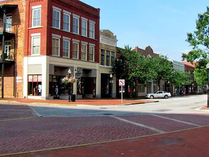 Historic brick buildings line Spartanburg's charming downtown, where affordable living meets small-town character. Like stepping into a Norman Rockwell painting with WiFi!