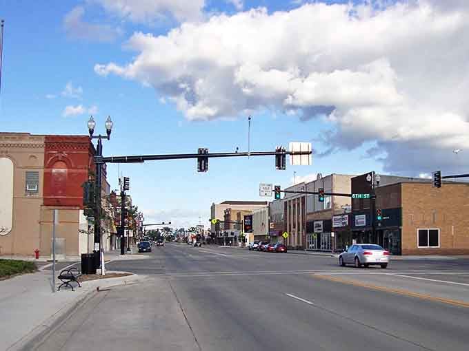Wide streets and classic storefronts remind you that small-town America still exists and thrives beautifully here.