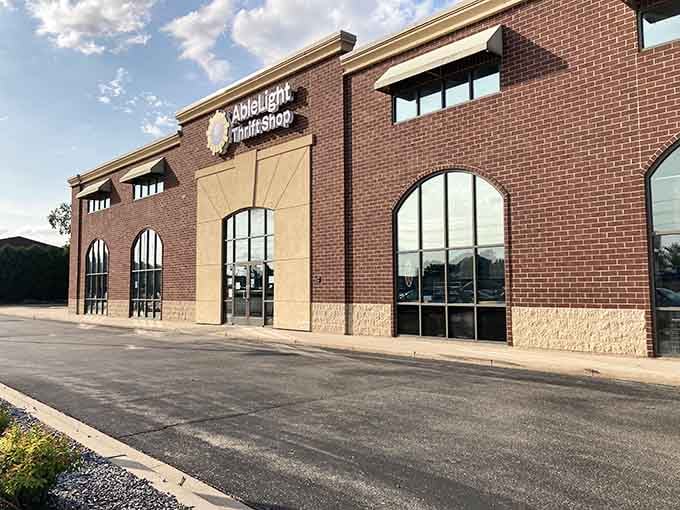 Those arched windows hint at the spacious interior where countless bargains await your discovery this afternoon.