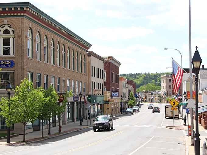 Look at that American flag waving proudly over a street that still believes in community and affordable living.