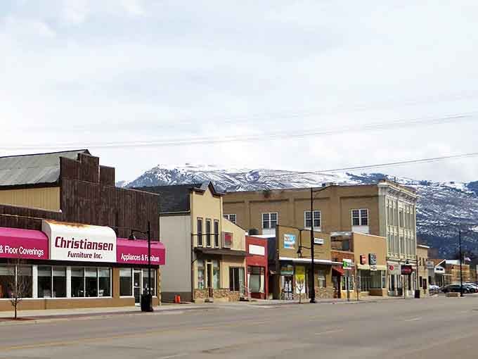 Snow-capped mountains frame this charming downtown where local shops welcome you like family every single day.