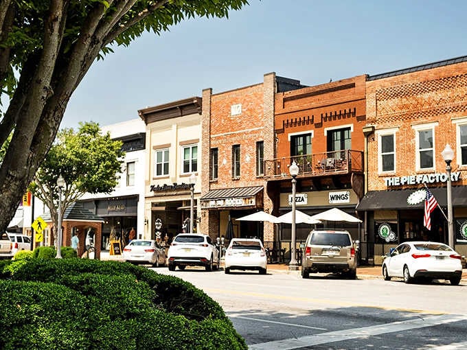 The Pie Factory and neighboring shops bring life to Florence's downtown, where parking spots are plentiful and the pace is deliciously unhurried.