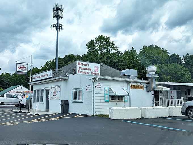This unassuming white building holds breakfast secrets that would make your grandmother weep with joy and pride.