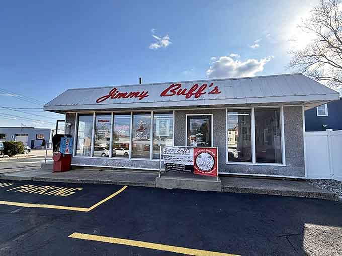 That old-school red script against the white awning isn't just a sign&mdash;it's a beacon for hot dog pilgrims seeking deep-fried nirvana.