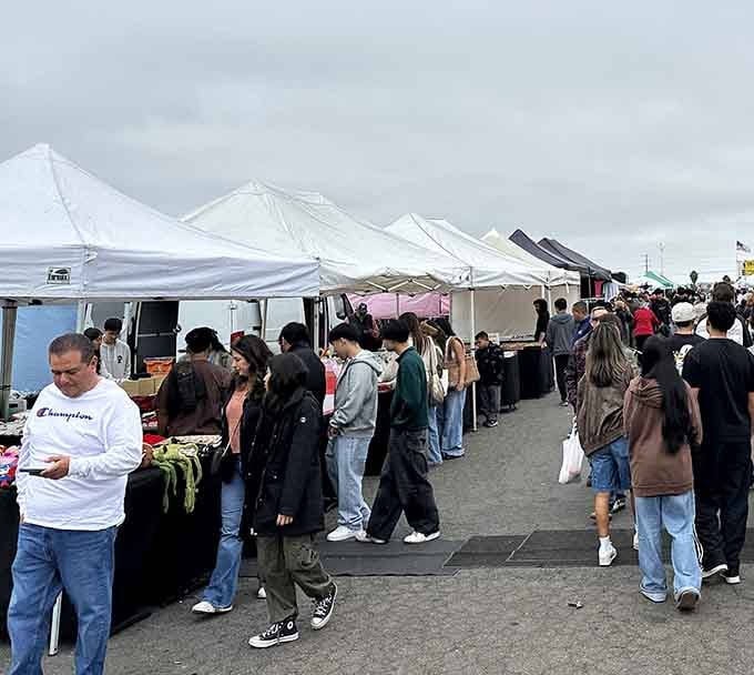 When the crowds gather under white canopies, you know the good stuff is waiting to be discovered.