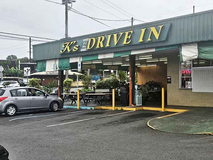 Rain or shine, hungry Hilo locals line up at this no-frills drive-in where the loco moco has been perfecting arteries for generations.