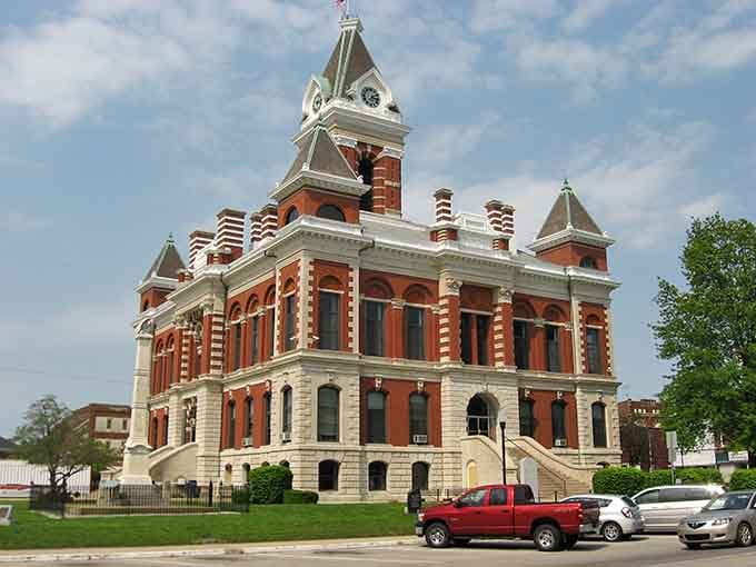 That amazing building stands proud like a wedding cake made of brick, watching over generations of sensible spending.