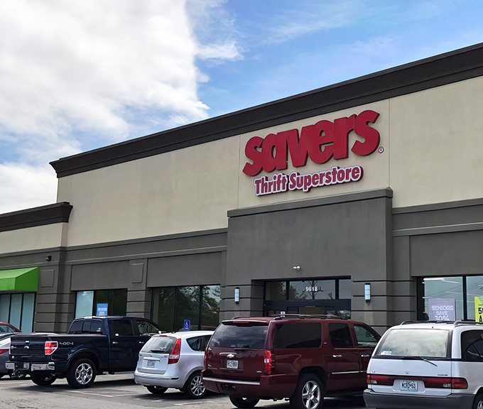 Look at that parking lot full of smart shoppers who know the best deals aren't at the mall.