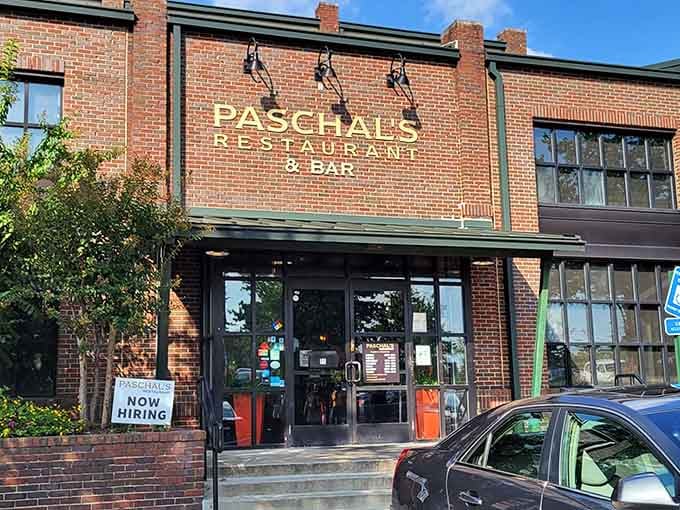 That golden signage isn't just decoration; it's a beacon calling you to soul food salvation.