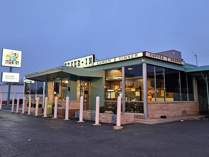 When the evening light hits just right, this retro gem looks ready for its close-up.