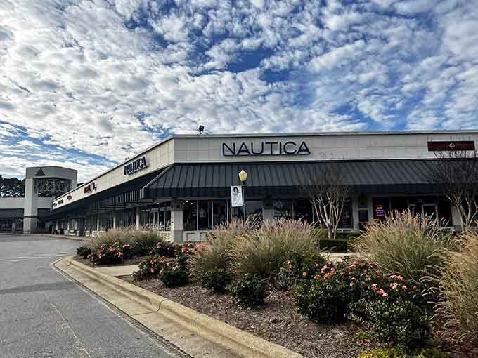 Nautical vibes meet outlet prices where preppy dreams come true without the yacht club membership fees required.