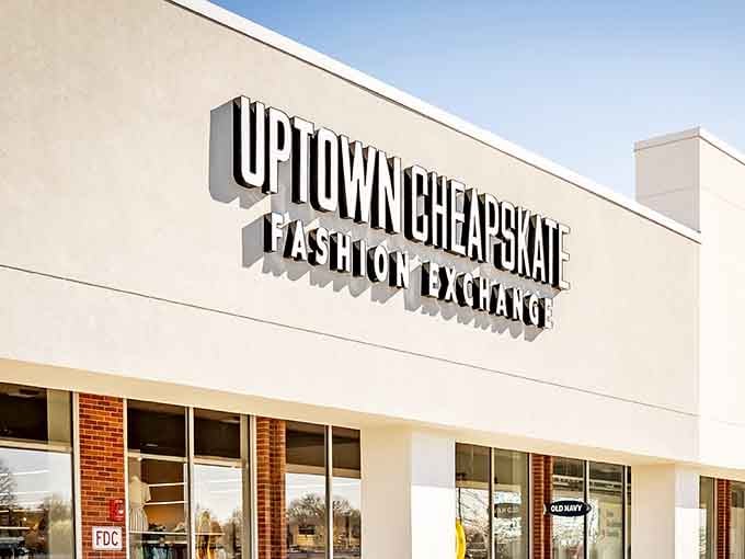 The bold dimensional signage practically jumps off the building, promising fashion finds that won't break the bank.