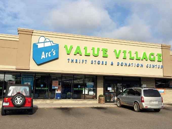 Even the parking lot hints at the diversity within, a democratic gathering place for treasure seekers everywhere.