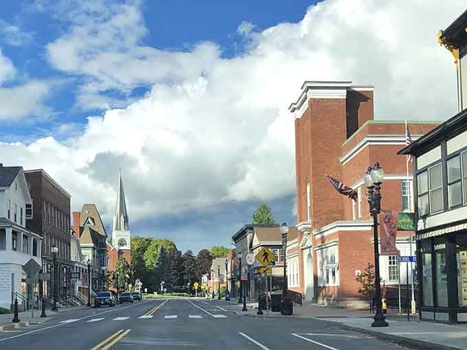 Downtown Adams looks like a movie set where time decided to take a pleasant pause and stick around.
