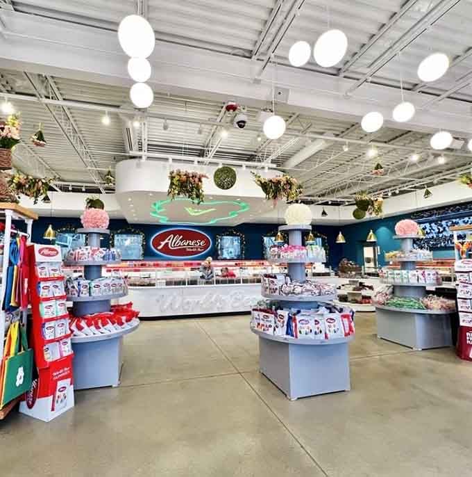 Walking into this candy wonderland feels like Charlie Bucket finally made it past the golden gates.