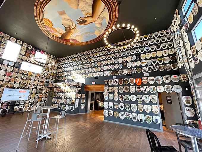 Floor to ceiling, wall to wall, this is what happens when passion meets porcelain in spectacular fashion.