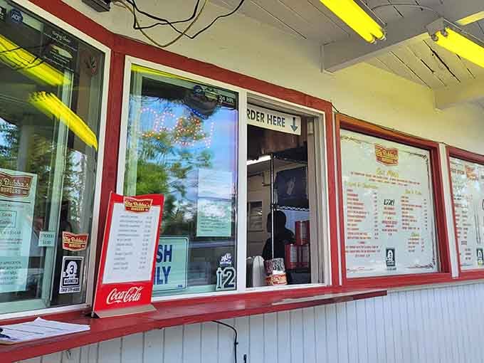 Order at the window, grab your number, and prepare yourself for what's coming, it's delightfully old school.