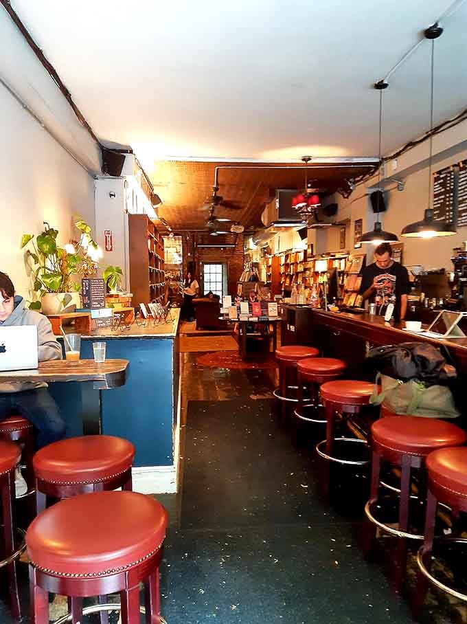 Floor-to-ceiling books meet craft cocktails in this genius marriage of New York's two greatest indoor activities.