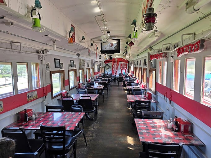Step inside and the narrow aisle flanked by cozy booths instantly transports you to diner heaven.
