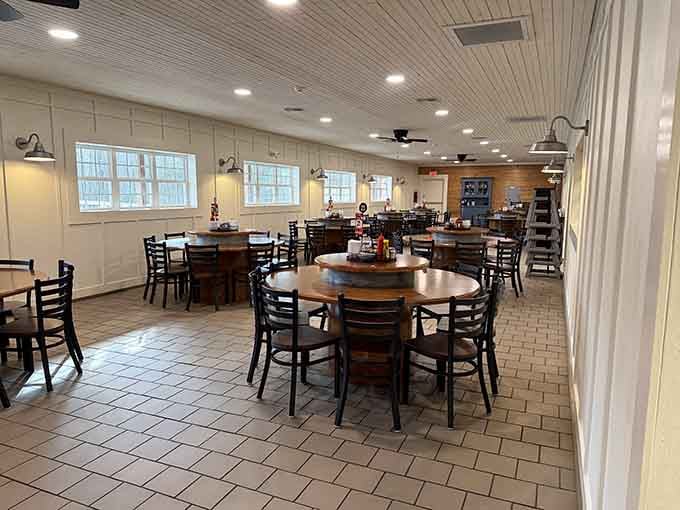 Clean, bright, and spacious enough to bring the whole extended family without playing table Tetris.