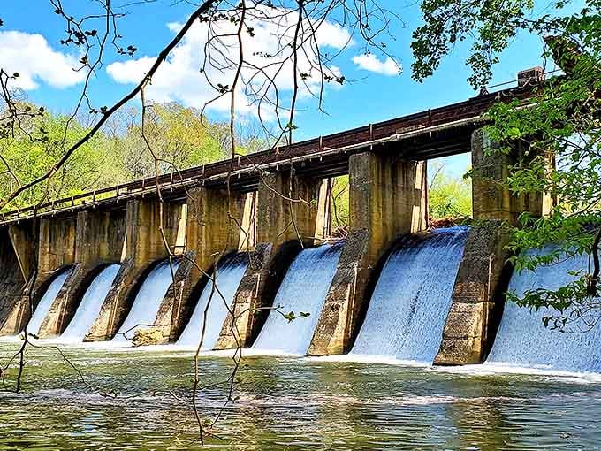 This historic dam doesn't just hold back water&mdash;it creates a perfect symmetry of human engineering and natural beauty that's hypnotically soothing to watch.