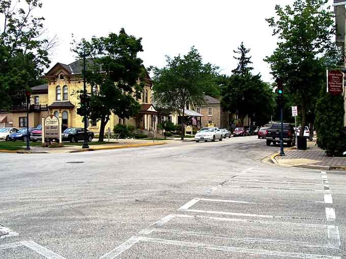 Tree-lined streets where the biggest traffic jam involves someone stopping to chat with their neighbor &ndash; pure Wisconsin charm.