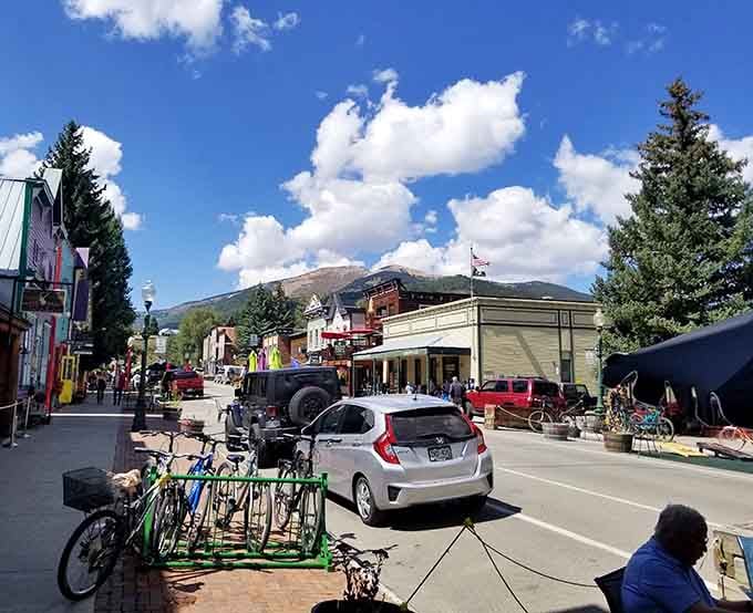 Downtown Crested Butte: where colorful buildings prove that not everything from the 1880s needs to be beige.
