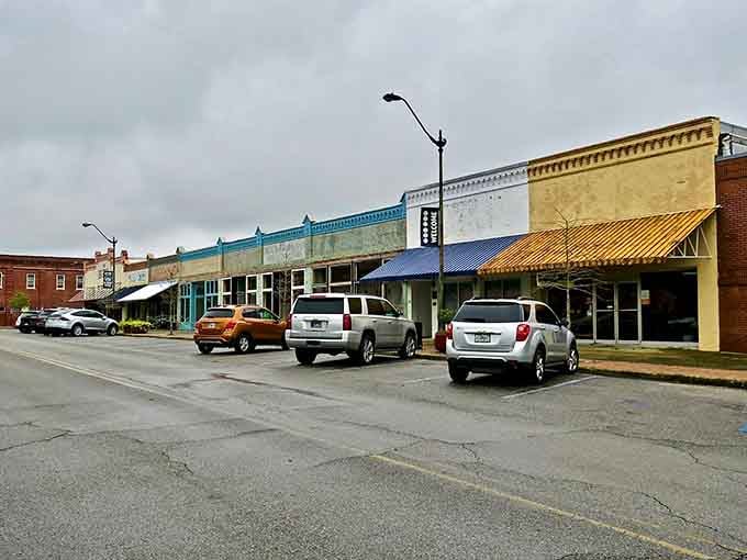 Historic storefronts line the streets where locals still park angle-in, just like their grandparents did back in the day.