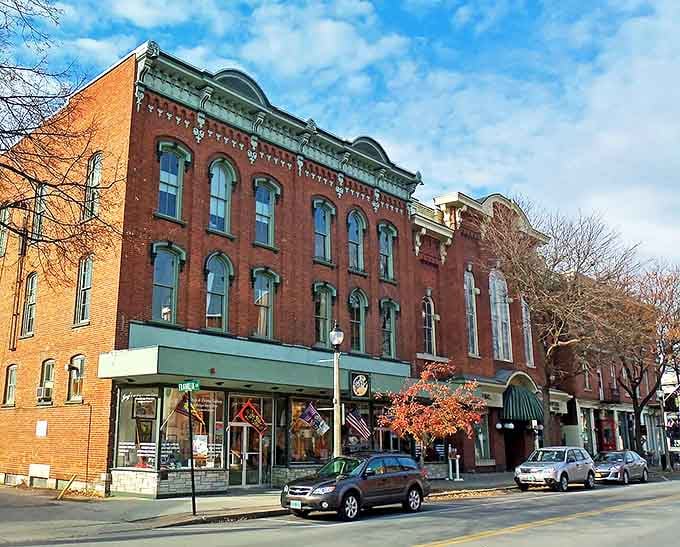 These historic brick buildings aren't just pretty facades&mdash;they're living, breathing pieces of Vermont history still serving the community with shops and eateries.