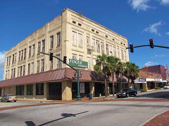 The historic Vogue building stands as a testament to downtown's enduring character, like that reliable friend who never goes out of style.