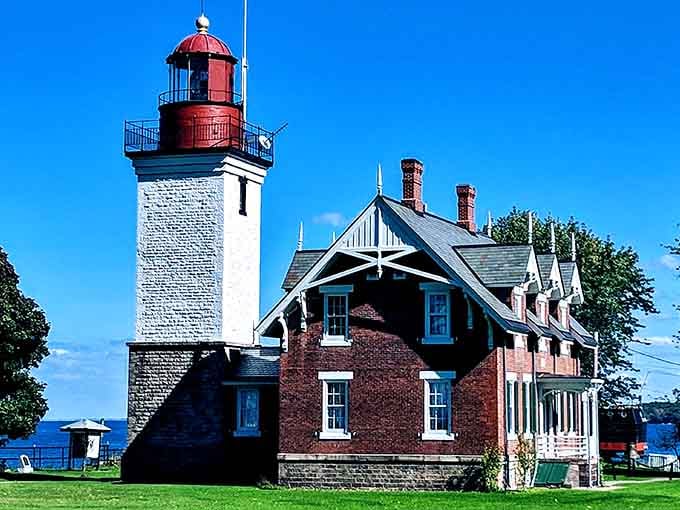 The Dunkirk Lighthouse stands as a beacon reminding you that waterfront living doesn't require a millionaire's budget.