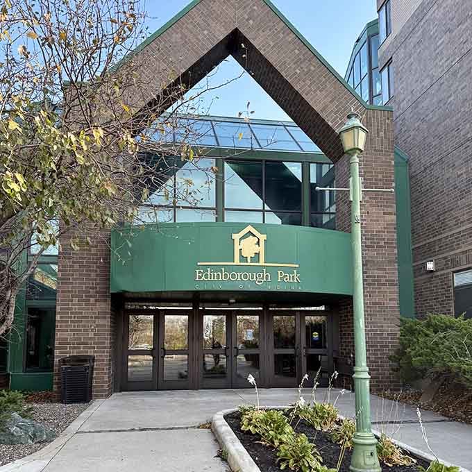 The unassuming entrance hides one of Minnesota's best-kept secrets for surviving those endless winter months with your sanity intact.