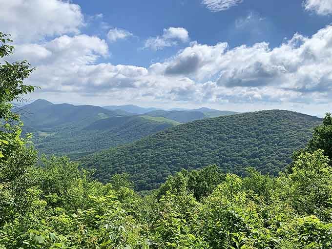 When the view includes three states, you know you've earned every step of that climb up.