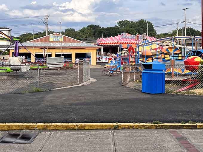 Welcome to childhood redux! The colorful entrance beckons with that magical carnival atmosphere that instantly transforms adults back into wide-eyed kids.