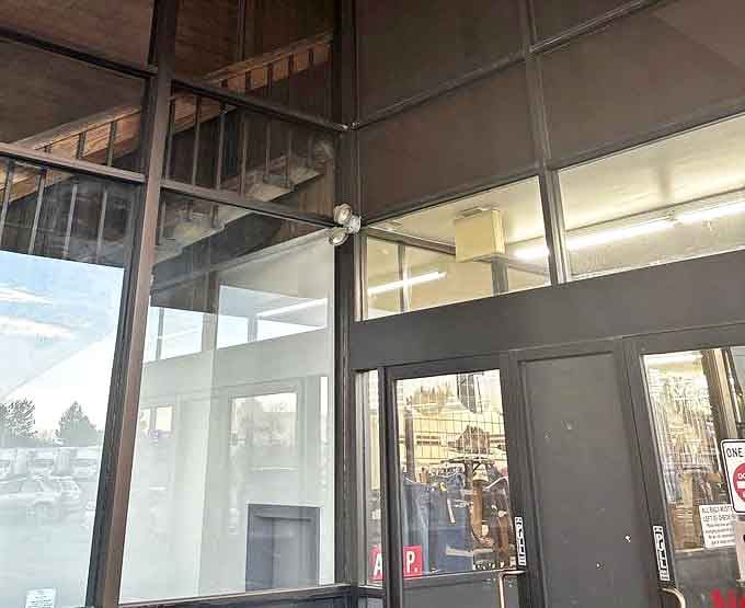 The unassuming entrance belies what awaits inside&mdash;like finding a secret passage to Narnia, except with vintage denim instead of talking lions.