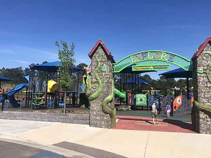 The "Explore" entrance sets the tone perfectly – adventure awaits, and parking your worries is mandatory.