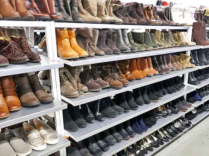 Boot heaven! From rugged work boots to stylish ankle booties, this footwear collection rivals Imelda Marcos's closet&mdash;but with prices that won't make your wallet weep.