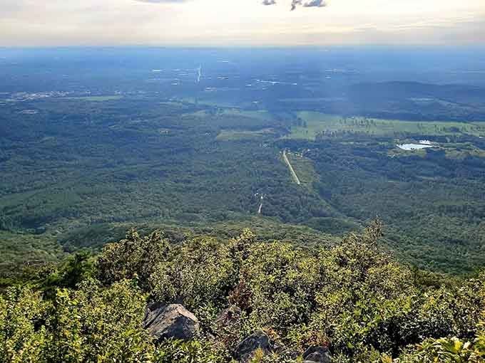 From up here, the world spreads out like a topographical map come to life, valleys and peaks stretching endlessly.