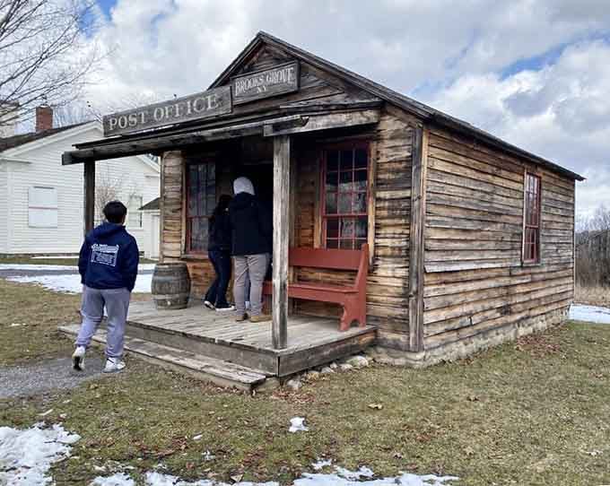 Brooks Grove Post Office stands ready to deliver your letters, assuming you remember how to write cursive.