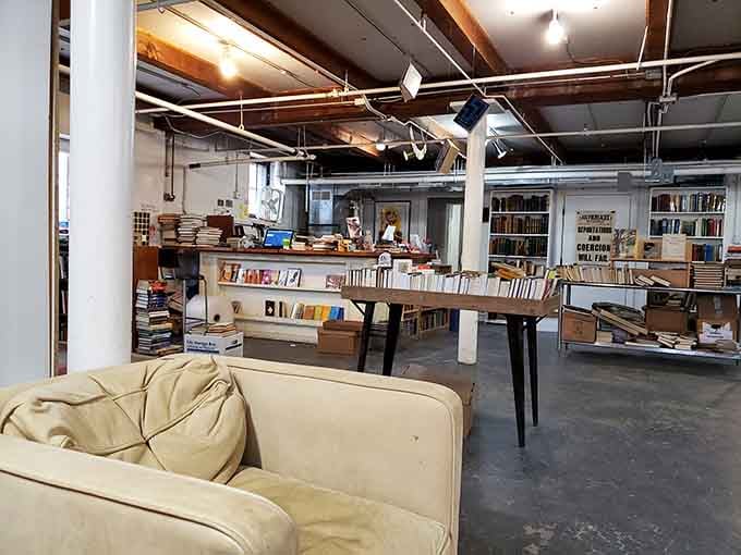 That cozy couch isn't just for show; it's an invitation to settle in and start reading immediately.