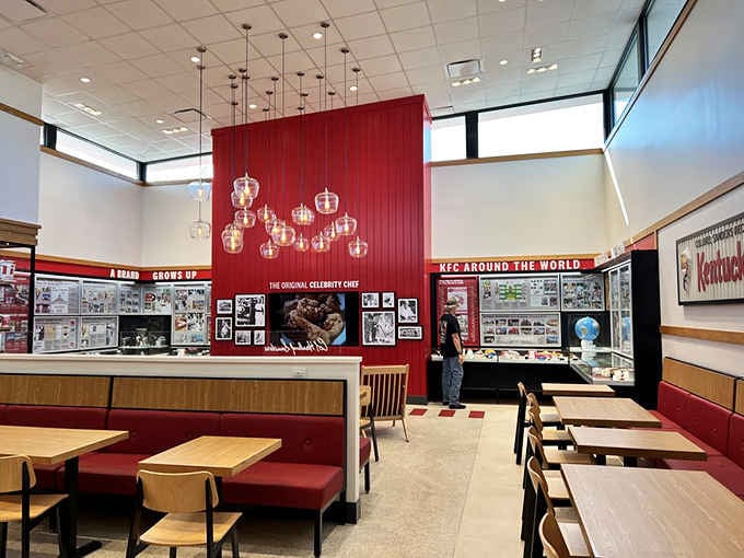 Modern comfort meets vintage charm in a space that honors the past while serving the present.