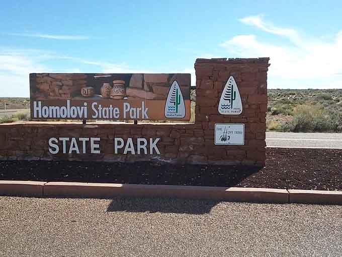 The sign that marks your gateway to centuries of history, just off the interstate you've driven a hundred times.