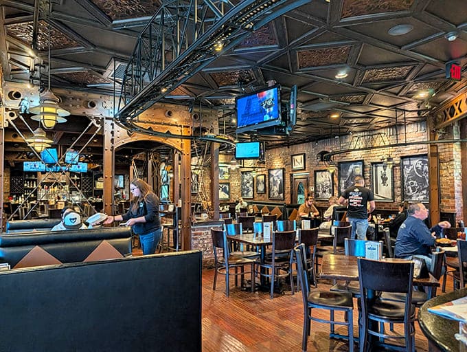 High ceilings, exposed beams, and enough industrial charm to make a factory foreman weep with nostalgic joy.