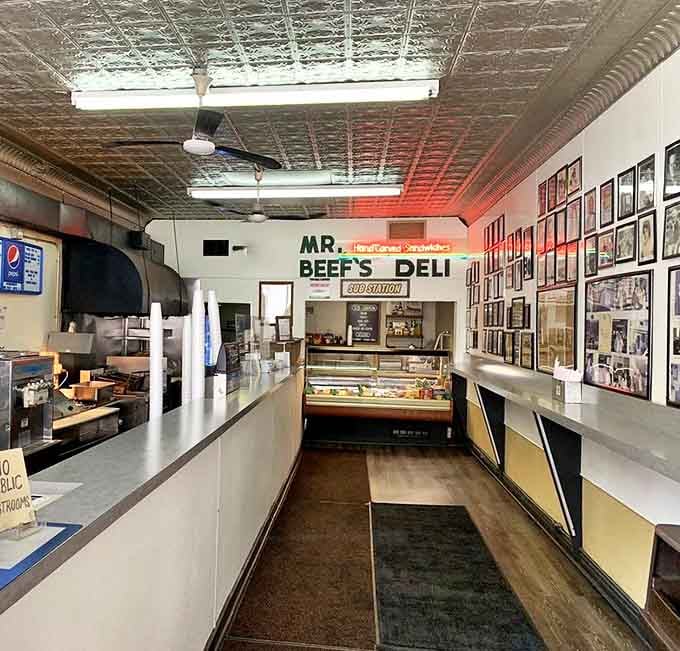 Step inside and time stands still&mdash;pressed tin ceiling, no-nonsense counter, and walls that tell stories of decades of satisfied customers.