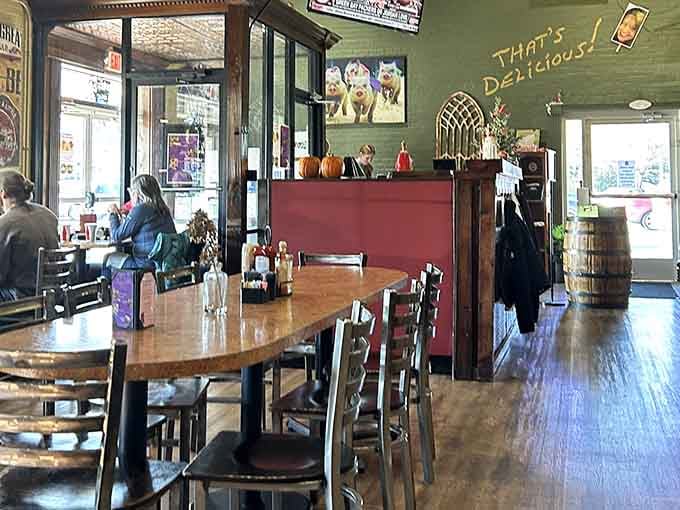 Step inside to find cozy wooden tables and that perfect diner atmosphere where great meals happen daily.